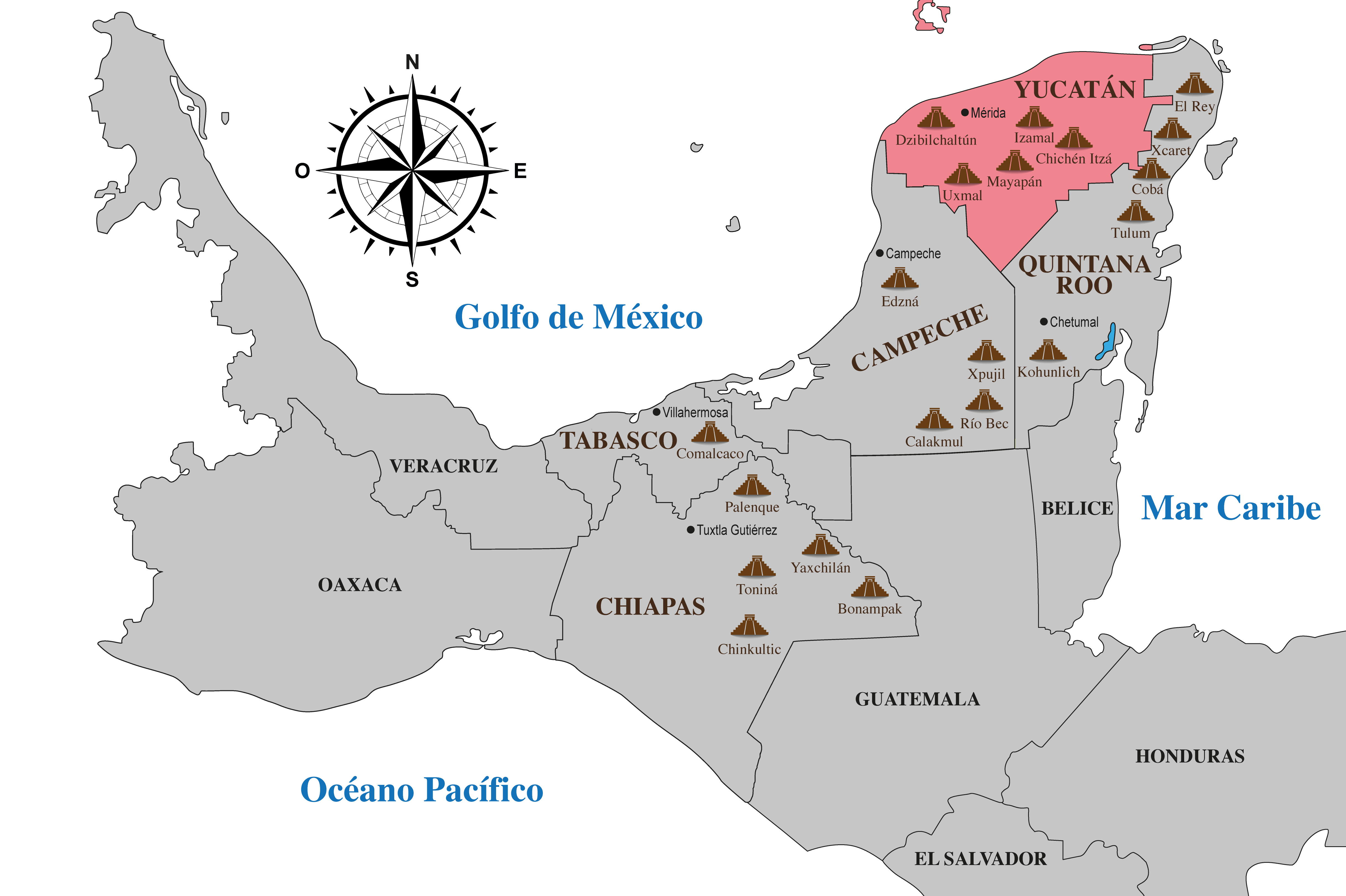 Estado de Yucatán México - Por el Mundo Maya